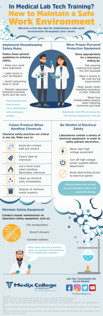 Maintain a Safe Environment in Medical Lab Tech Training